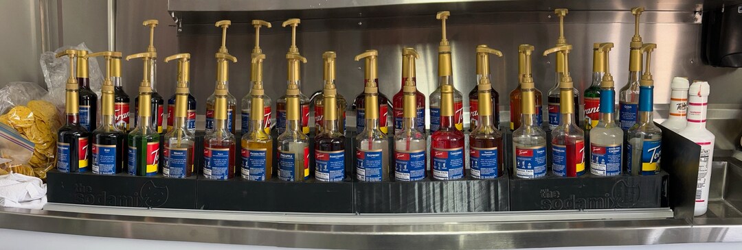 Soda Shop Syrup Rack, 25.4 Ounce Rack, Holds 4 or 6 or 8 Bottles - Fits ...