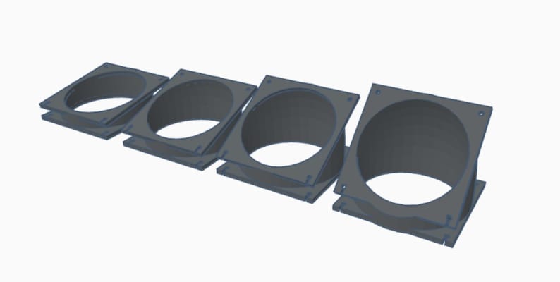 Angled PC Fan Bracket: 80mm / 120mm / 140mm, Multiple Angles - Etsy ...