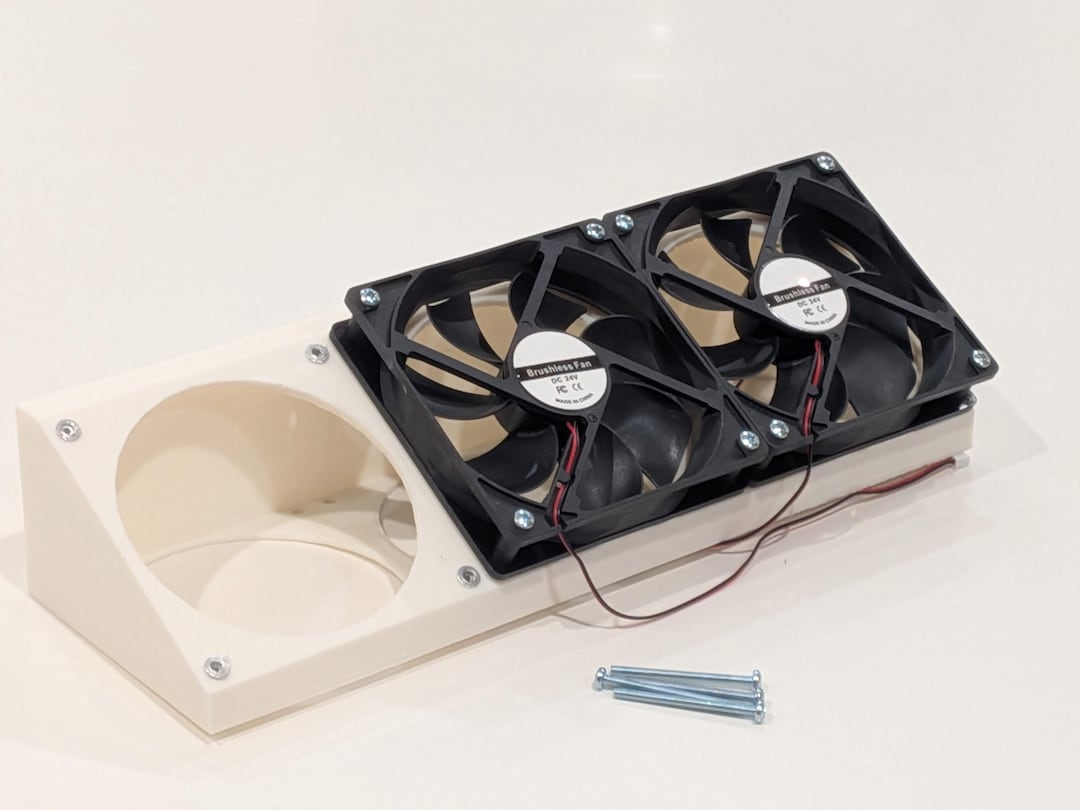Multi-fan Fan Bracket | 30 Degree Angled Mount | PLA | Custom Cooling ...