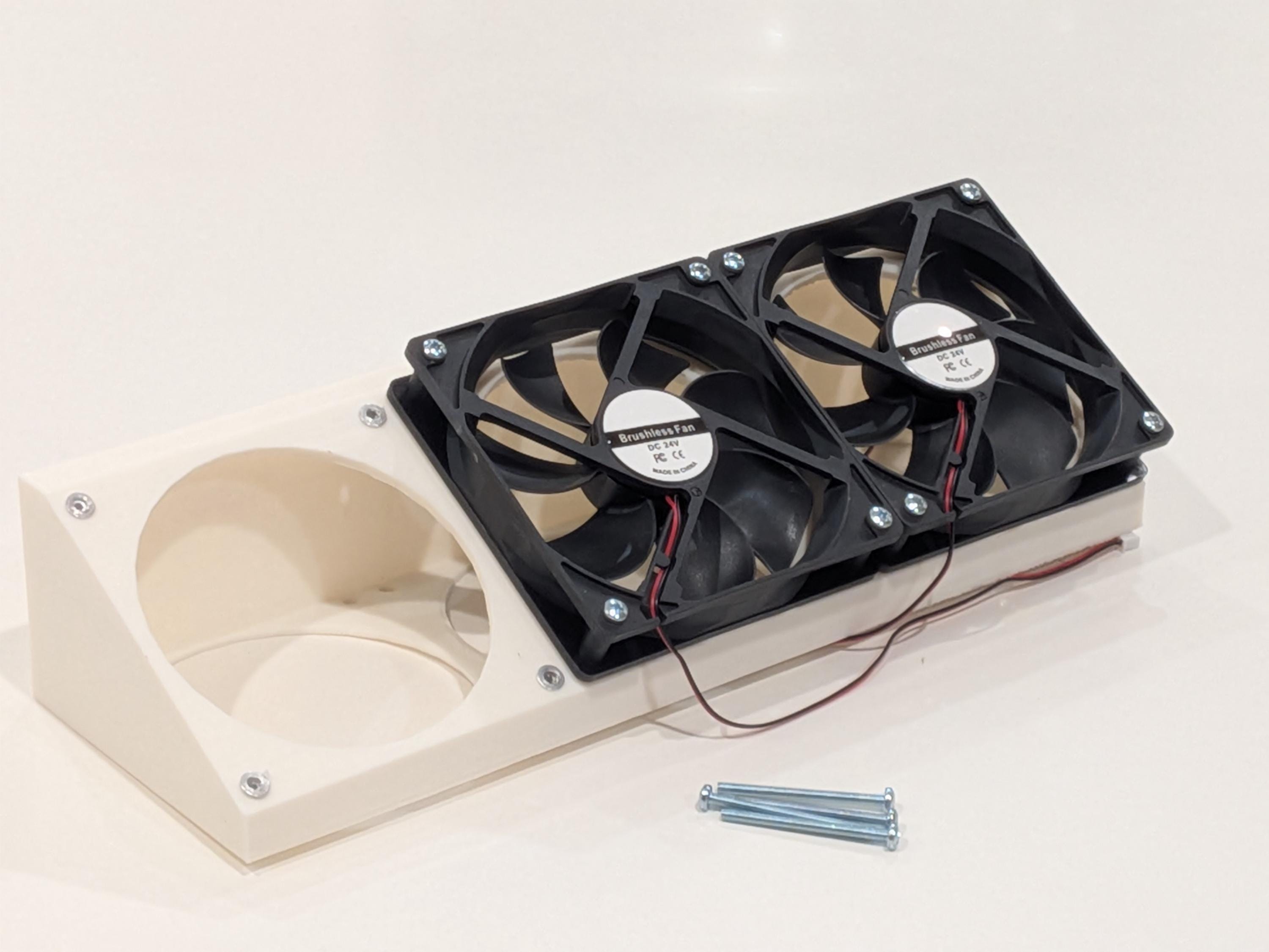 Multi-fan Fan Bracket | 30 Degree Angled Mount | PLA | Custom Cooling ...