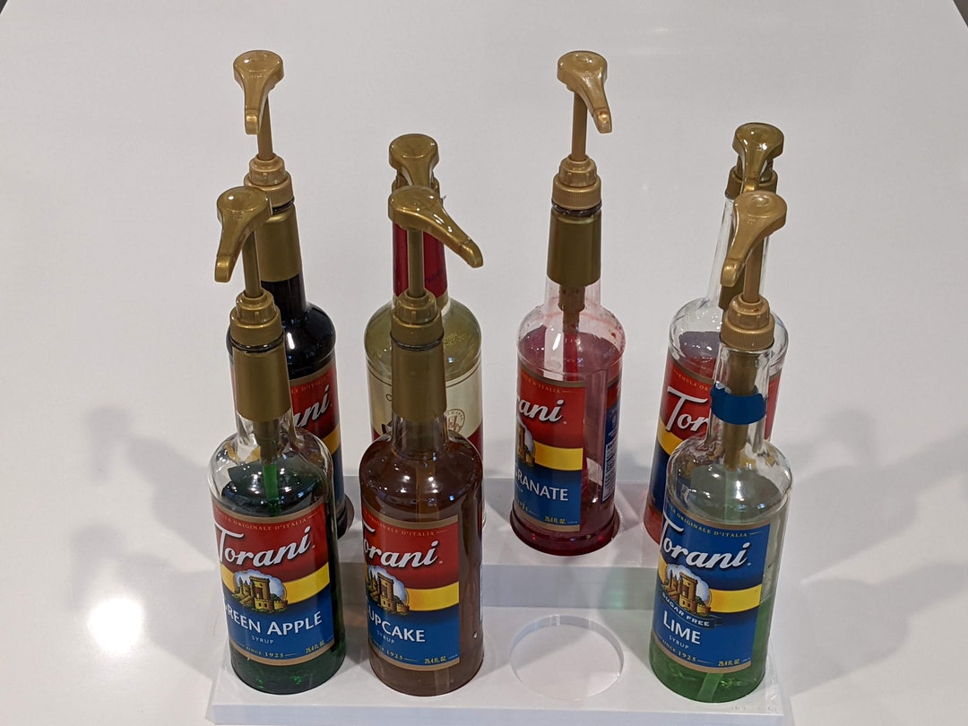 Soda Shop Syrup Rack, 25.4 Ounce Rack, Holds 4 or 6 or 8 Bottles Fits ...