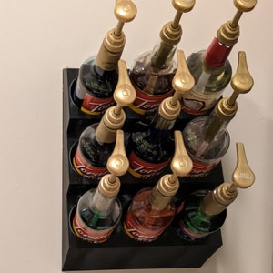 Soda Shop Syrup Rack - Wall Mount Flavor Syrup Holder - Fits Torani 25. ...