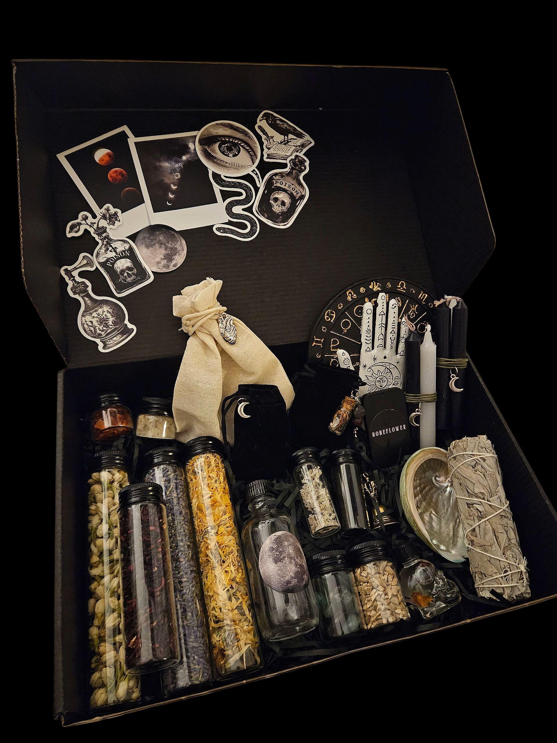 Witchcraft Kit | Gothic Witch Box for Spells, Rituals and Altars | Herb ...