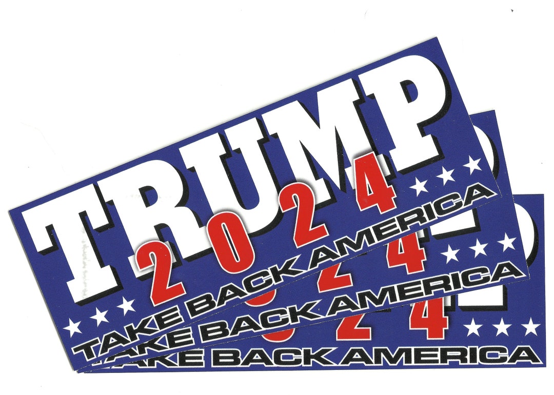 TRUMP 2024 Decal - Vinyl 3M™ Bumper Sticker - **made in USA** - Etsy