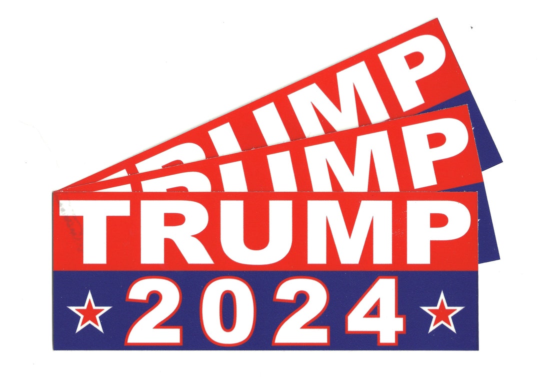 TRUMP 2024 Decal - Vinyl 3M™ Bumper Sticker - **made in USA** - Etsy