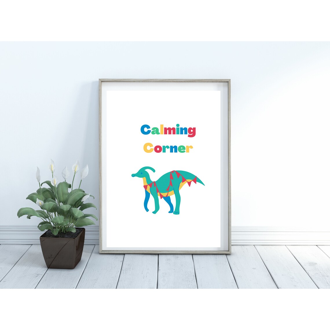 9 Dinosaur Theme Calming Corner Prints Kids Room Promote Mental Well ...