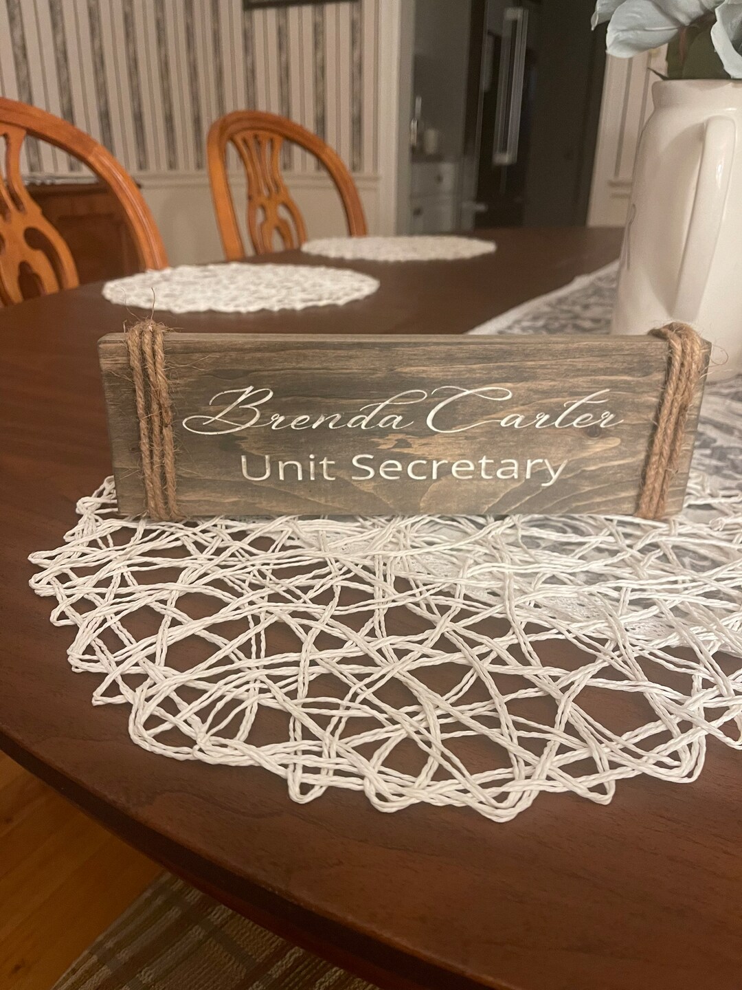 Desk Name Plate Farm-style Personalized - Etsy