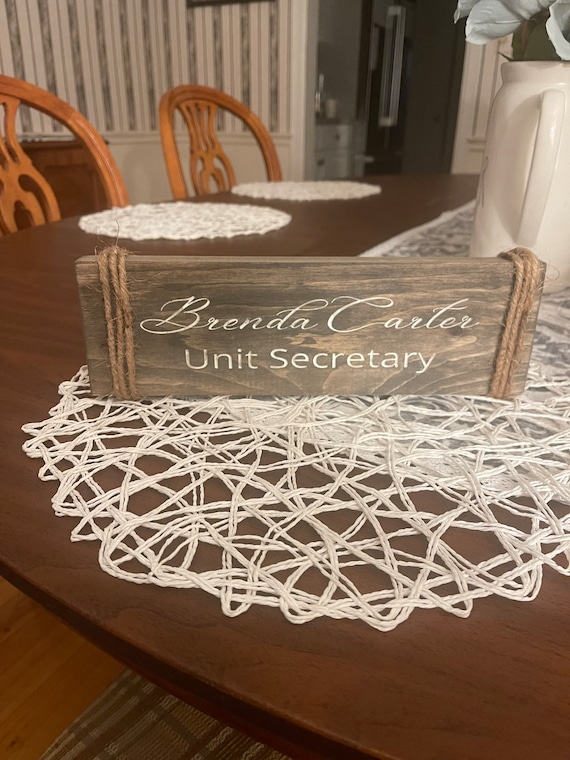 Desk Name Plate Farm-style Personalized - Etsy