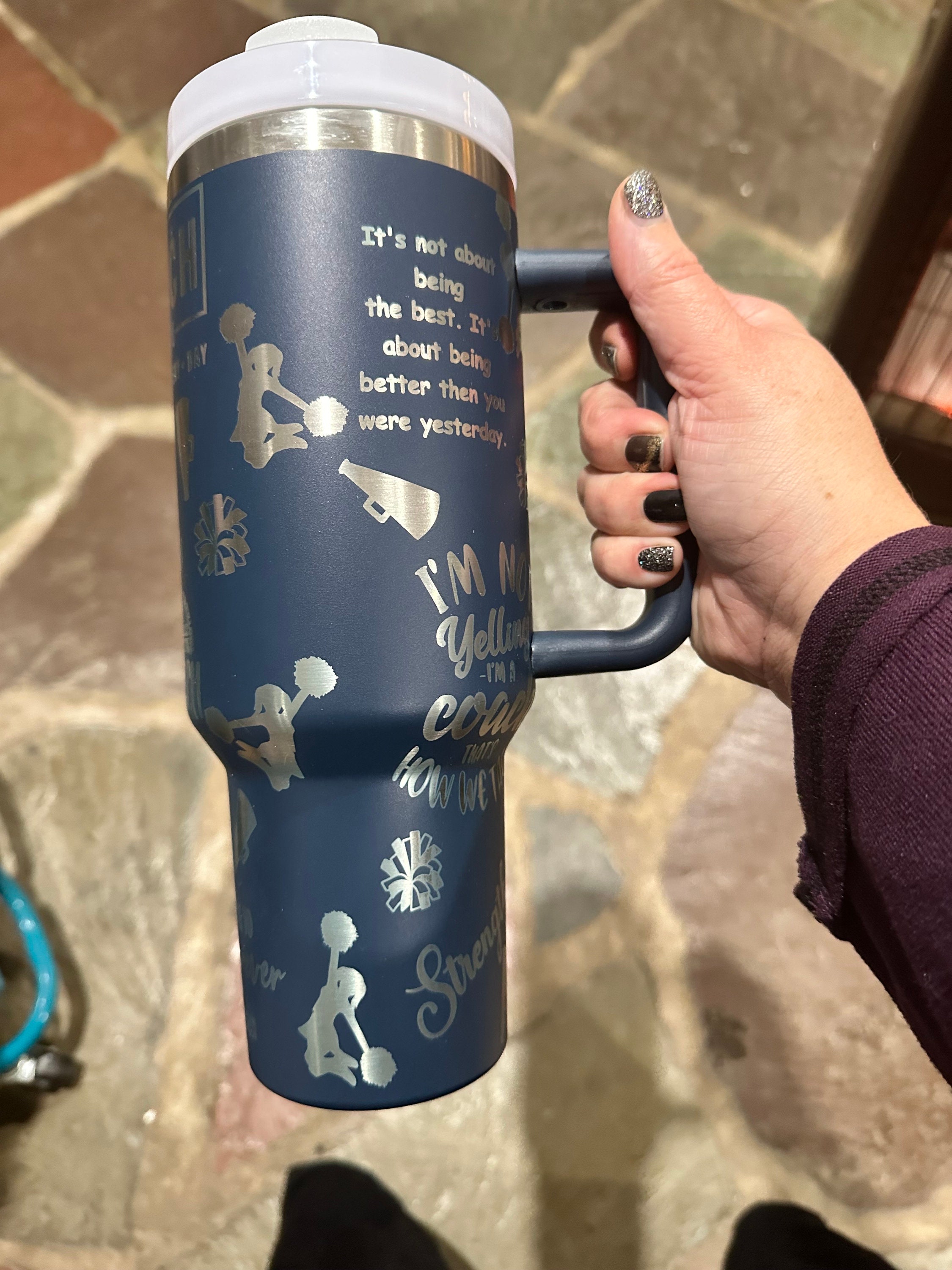 Cheer Coach 40oz Cup Wrap Design (digital File) - Etsy