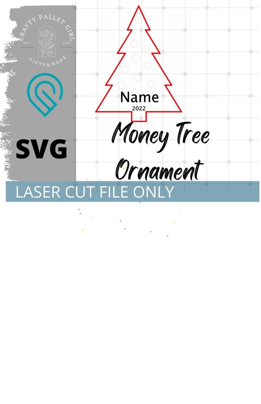 Money Tree Ornament SVG - Etsy
