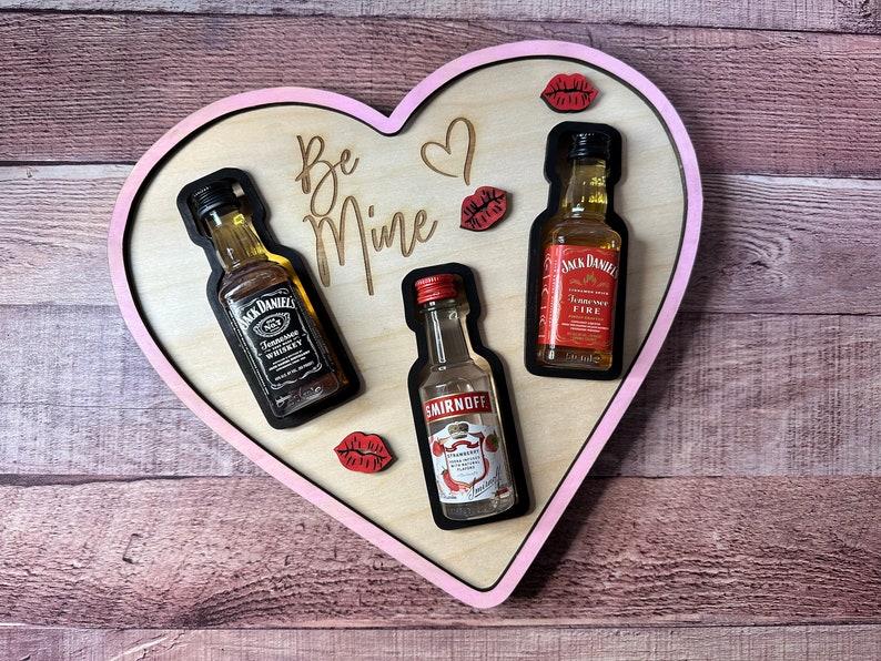 Perfect Gift for Husband, Friend, Boyfriend.heart Shaped Three Mini ...