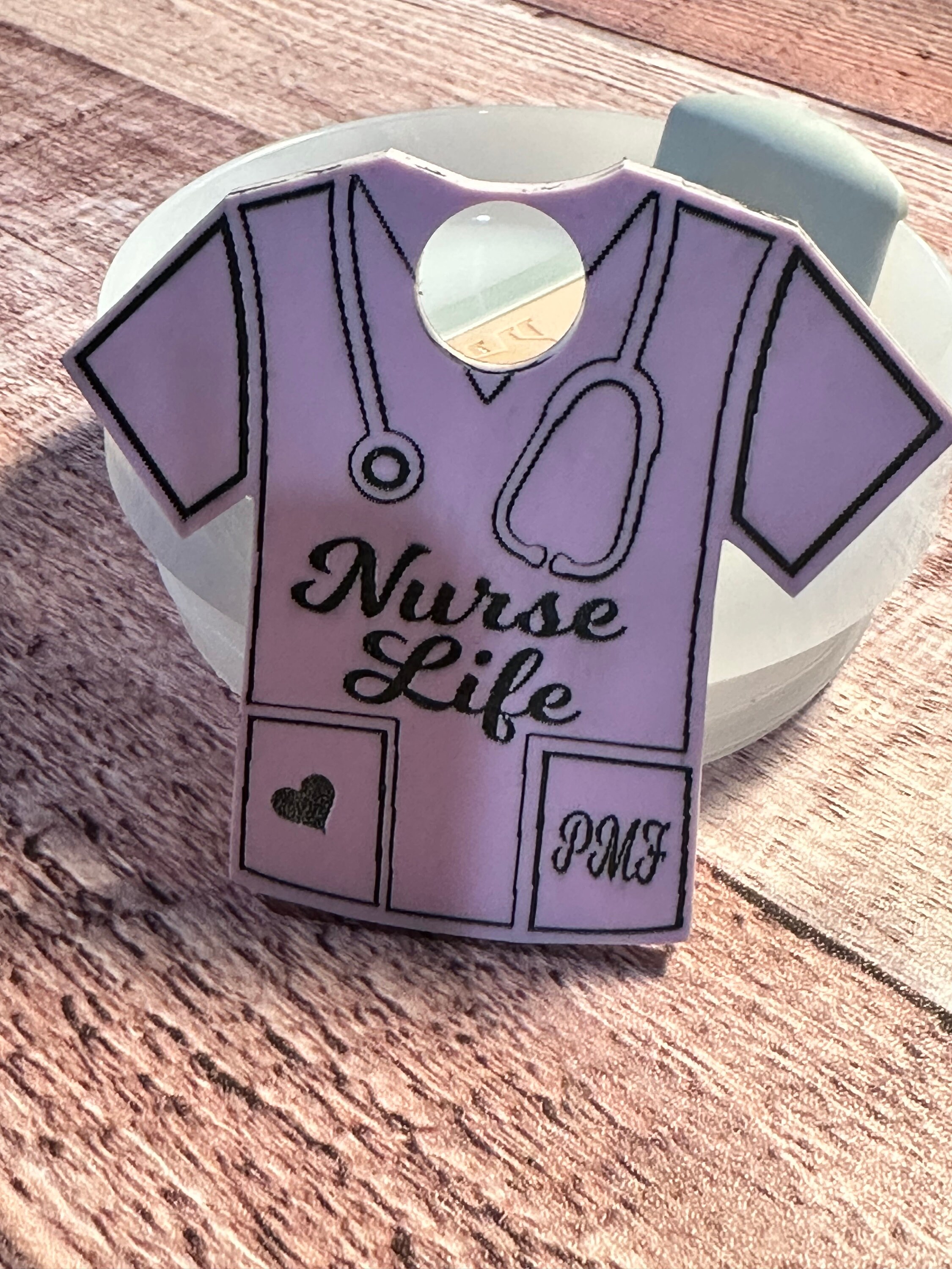 Stanley Cup Scrub Top Nurse Life With Initials Personalized. Fitz 30 Oz ...
