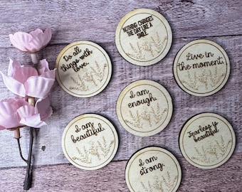 POCKET TOKENS Vol 3, Pocket Hugs, Affirmation, Reassurance, Laser ...