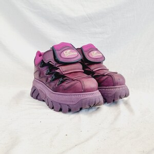 EU 39 / UK 6 Rare Vintage Plum Purple Gordon Jack Platform Sneakers ...