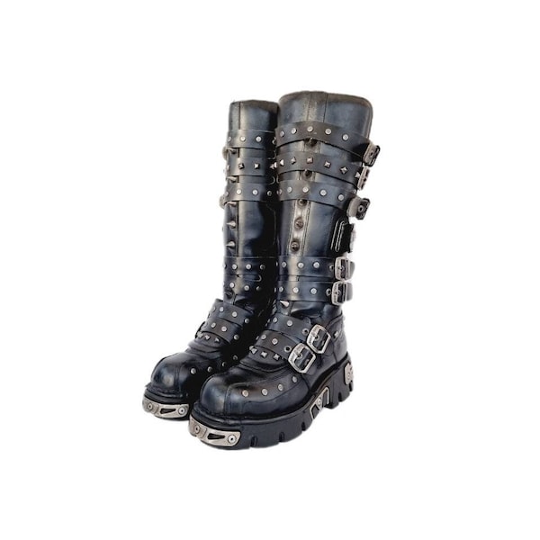 Spiked Boots - Etsy