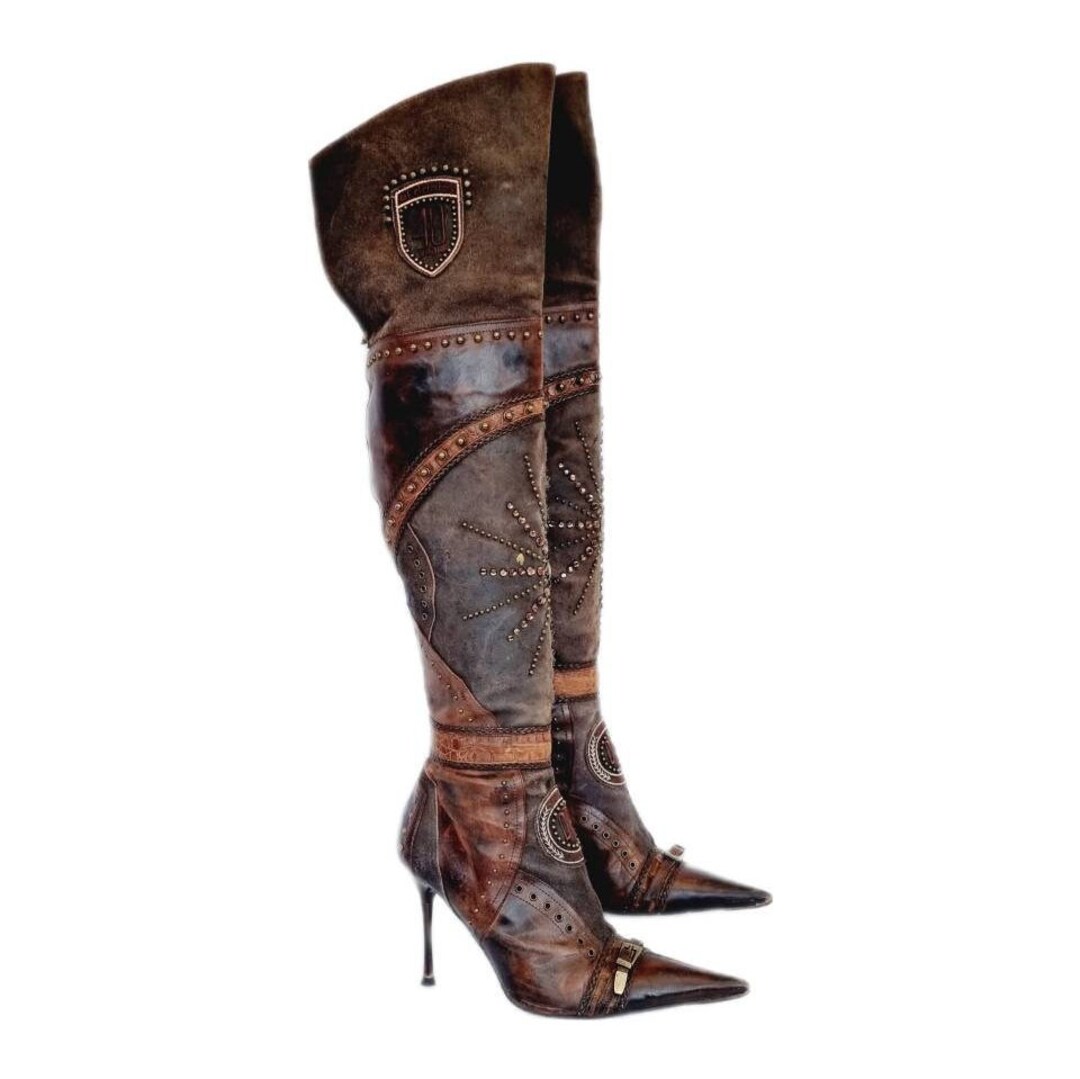 EU 40 / UK 7 El Dantes 40th Anniversary Stiletto Thigh High - Etsy