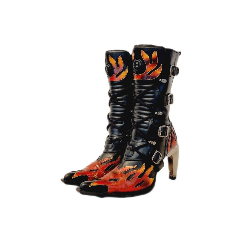 Flame Boots - Etsy