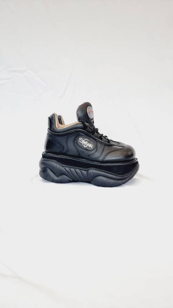 EU 38 / UK 5 Black Swear Alternative Platform Sneaker… - Gem
