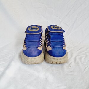 EU 38 / UK 5 Grey and Cobalt Blue Gordon Jack Platform Sneakers ...