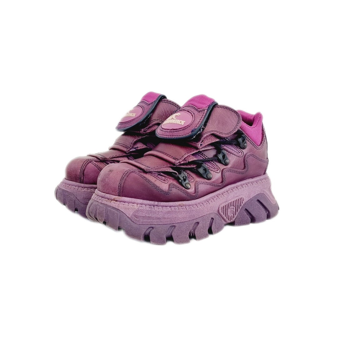 EU 39 / UK 6 Rare Vintage Plum Purple Gordon Jack Platform Sneakers ...