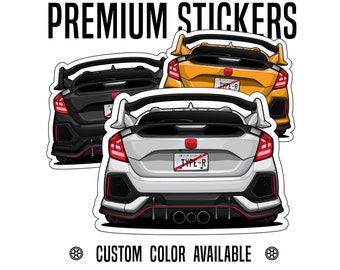 Stickers Honda Civic Type-r Fk8 Car Sticker Car Lover - Etsy Canada