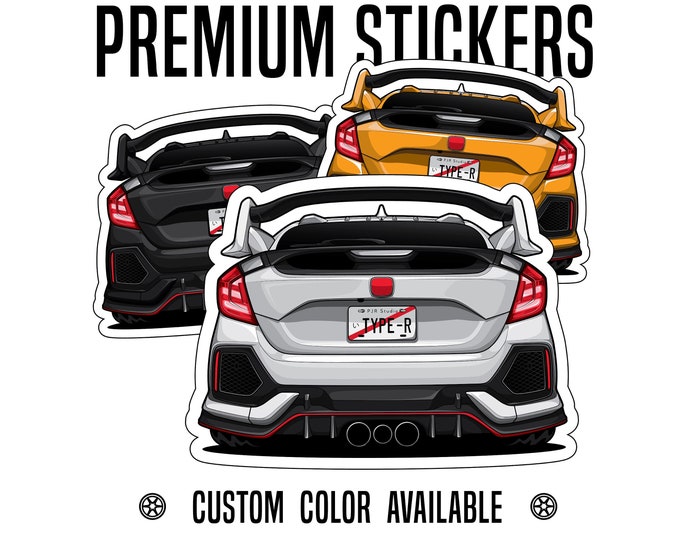 Stickers Honda Civic Type-r Fk8 Car Sticker Car Lover - Etsy Canada