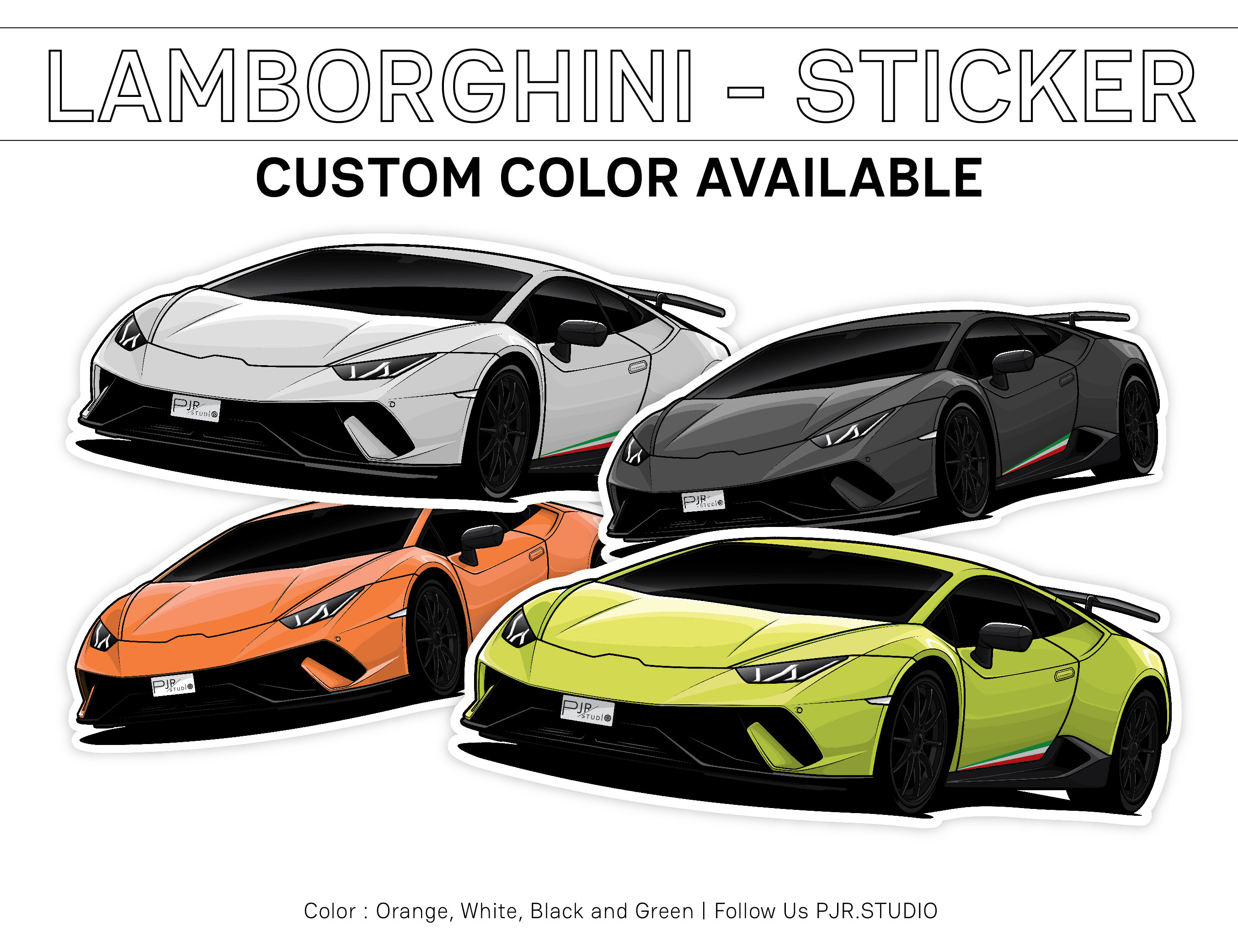Lamborghini Aventador Sticker