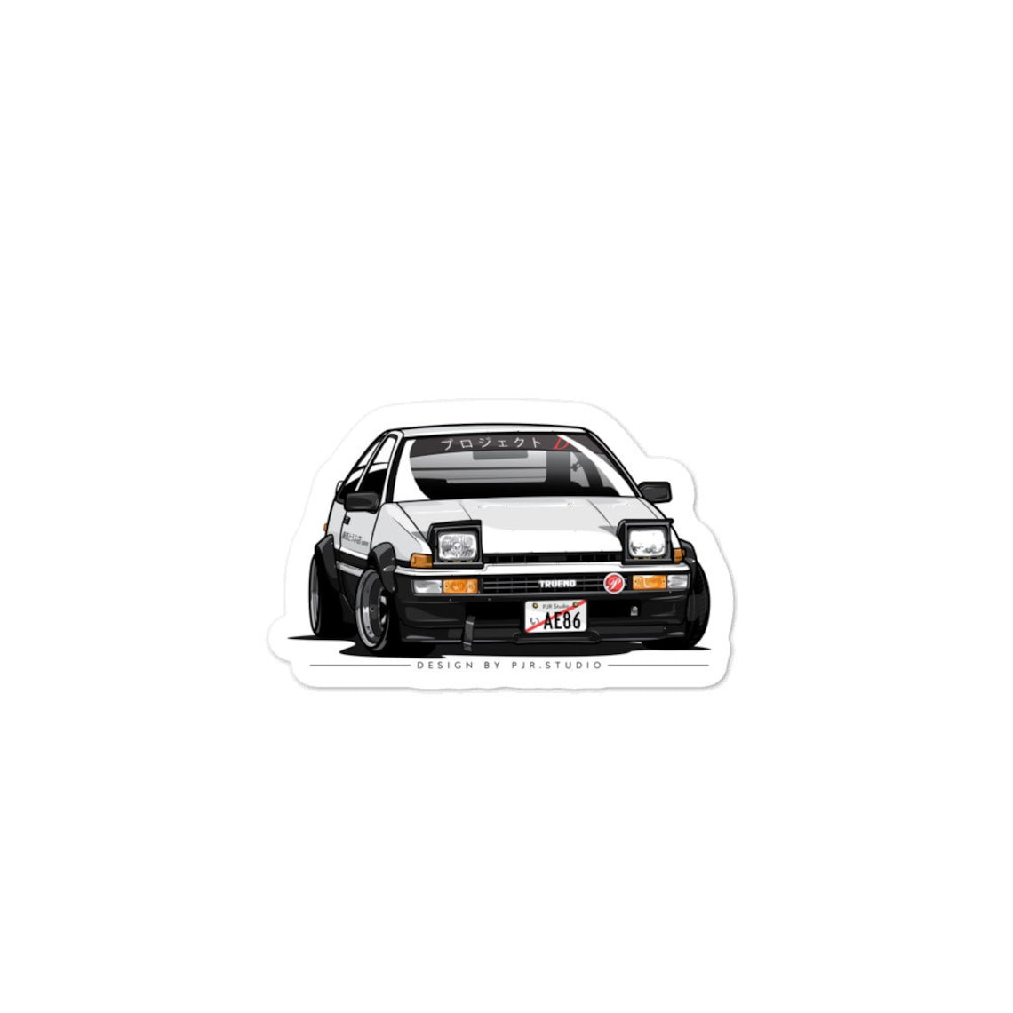 Bubble-free Stickers Ttoyota AE86 Trueno Initial D Car - Etsy