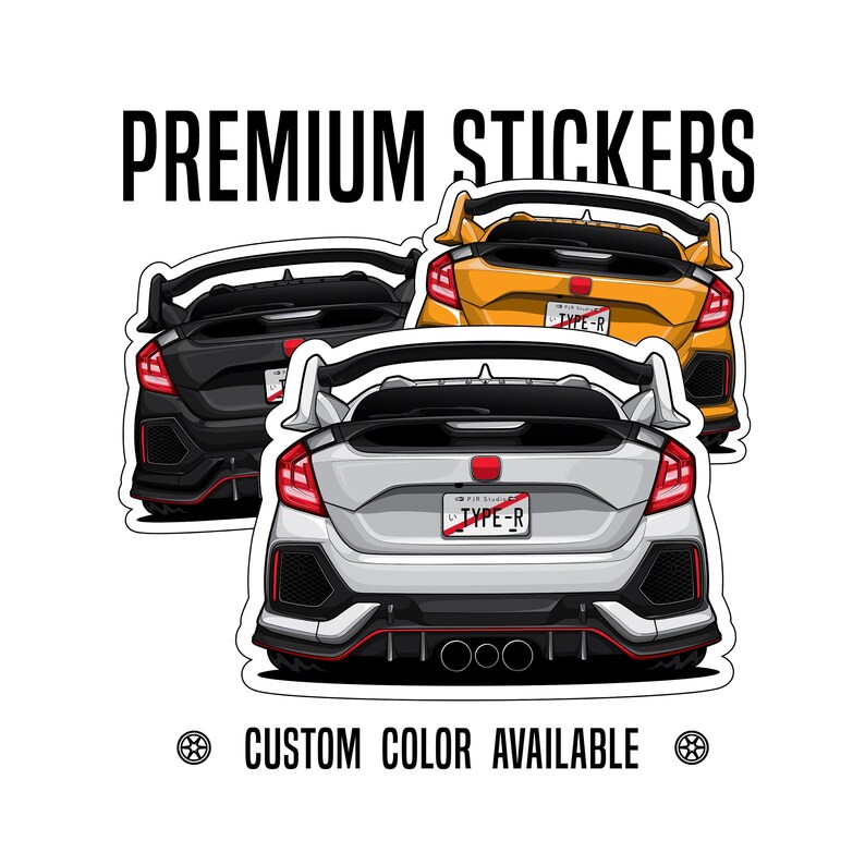 Stickers Honda Civic Type-r Fk8 Car Sticker Car Lover - Etsy Canada