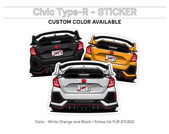 Forza Honda Civic Type R FK8 Sticker Pack Car Guy Gift Petrolhead Class ...