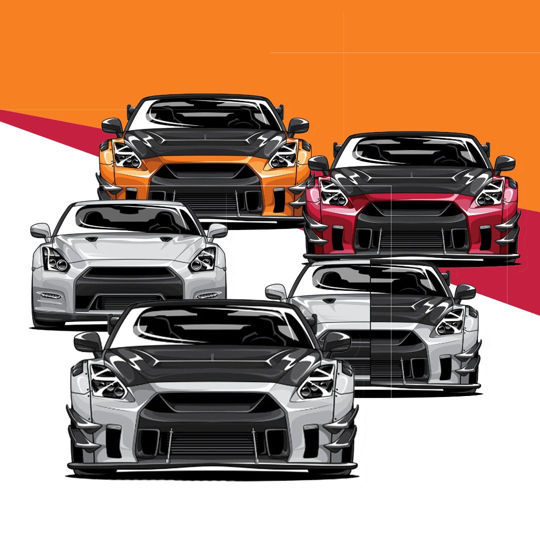 Stickers Nissan GT-R R35 car sticker car lover best | Etsy
