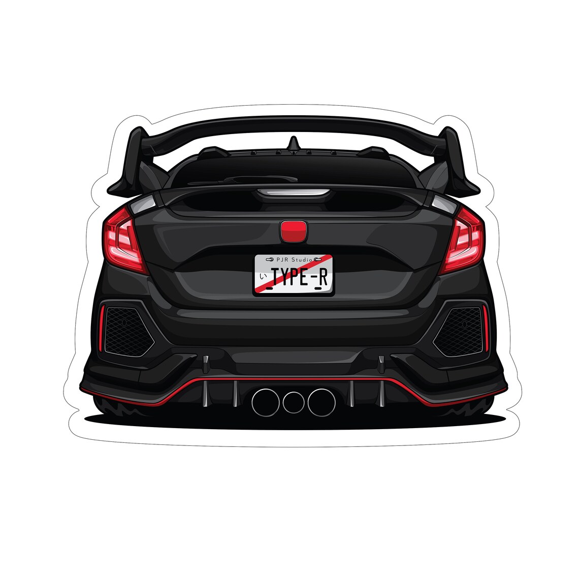 Stickers Honda Civic Type-r Fk8 Car Sticker Car Lover - Etsy Canada