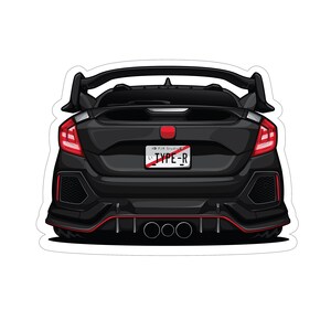 Stickers Honda Civic Type-r Fk8 Car Sticker, Car Lover, Pjrstudio, Jdm ...