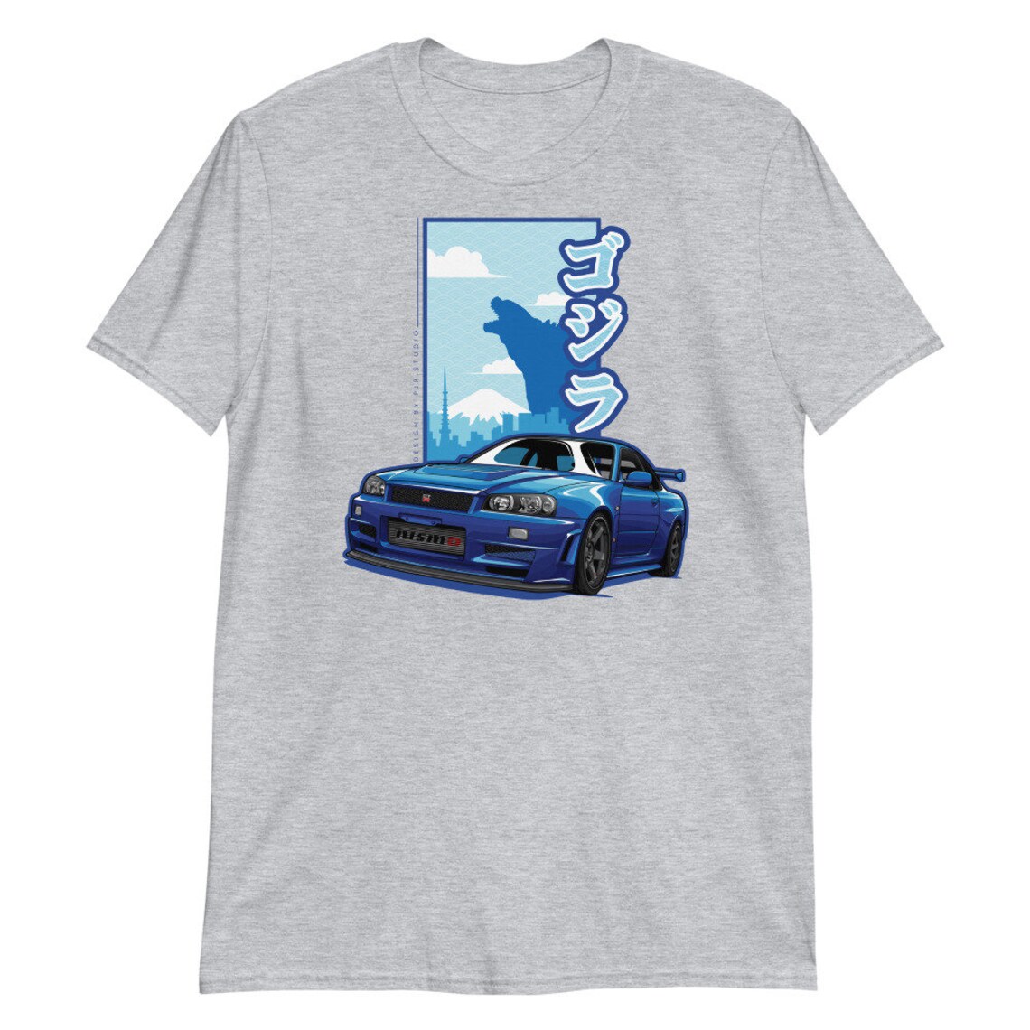 Unisex T-Shirt Nissan GT-R R34 Godzilla racing shirt car | Etsy