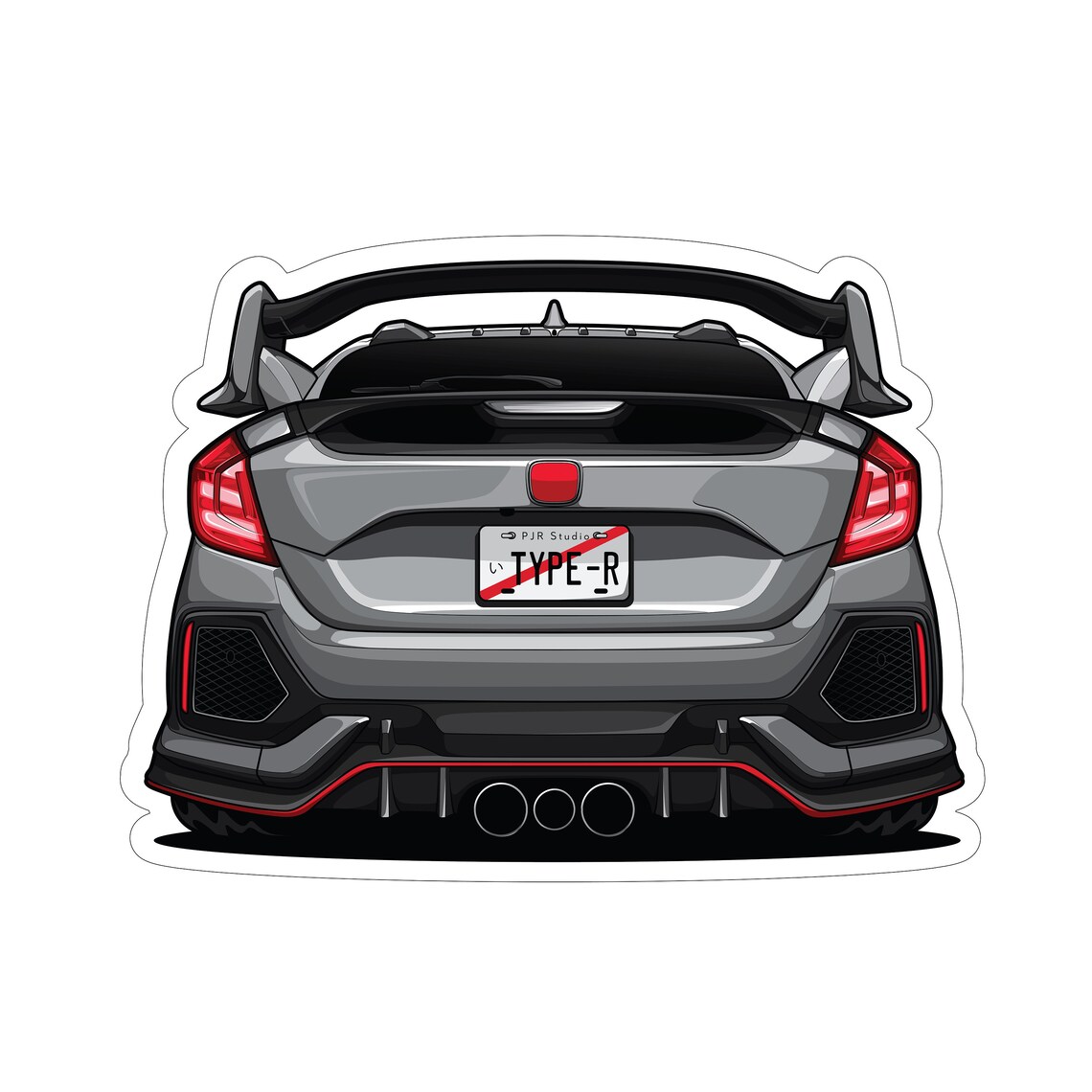 Stickers Honda Civic Type-r Fk8 Car Sticker Car Lover - Etsy Canada