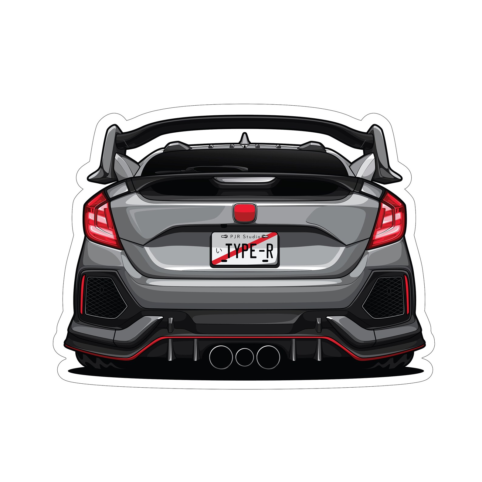 Stickers Honda Civic Type-r Fk8 Car Sticker Car Lover - Etsy Canada