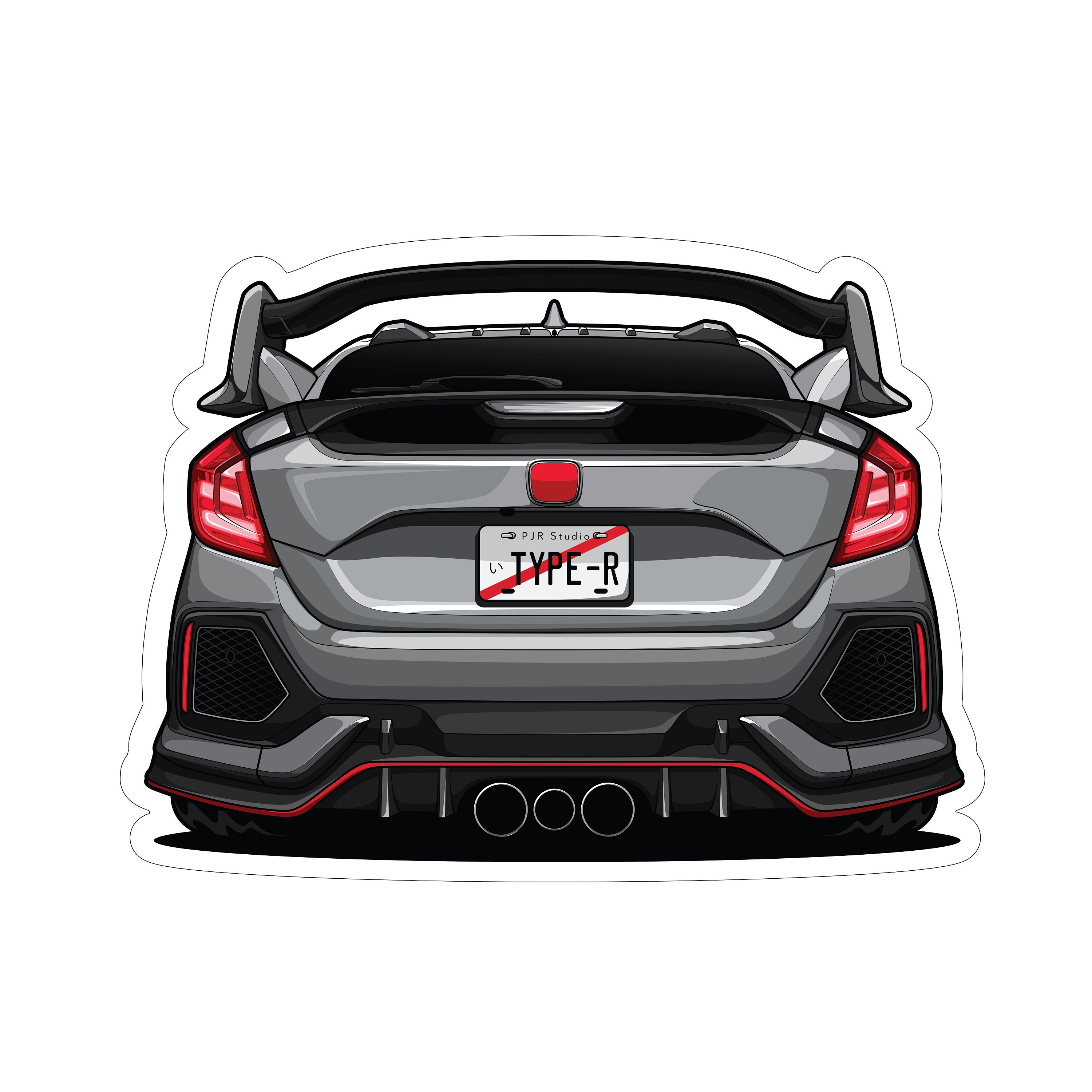 Stickers Honda Civic Type-r Fk8 Car Sticker Car Lover - Etsy Canada