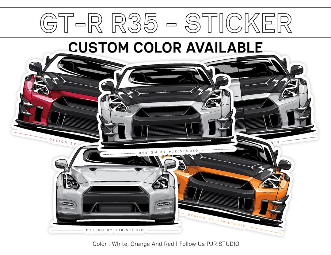 Stickers Nissan GT-R R35 Car Sticker Car Lover Best - Etsy