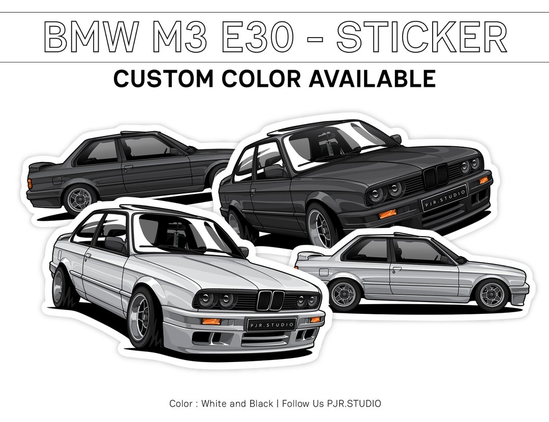 Stickers BMW M3 E30 Car Sticker Car Lover Best Gift Car - Etsy Canada