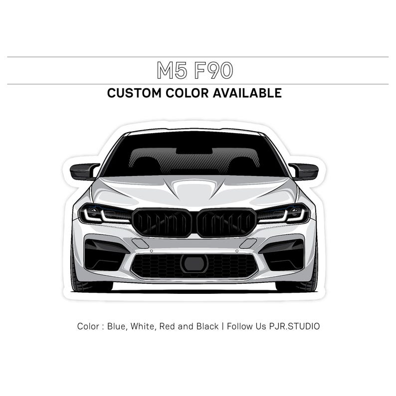 M5 F90 Car Sticker: High Opacity Vinyl Decal - Etsy