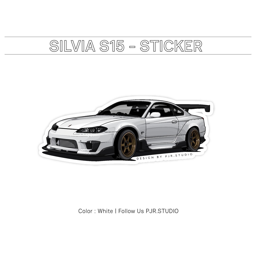 Bubble-free Stickers | Nissan Silvia S15 | Car Sticker, Car Lover, Best ...