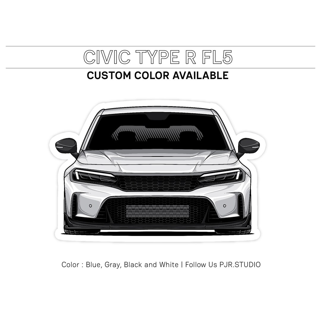 Honda Civic Type R FL5 Sticker: JDM Car Decal - Etsy