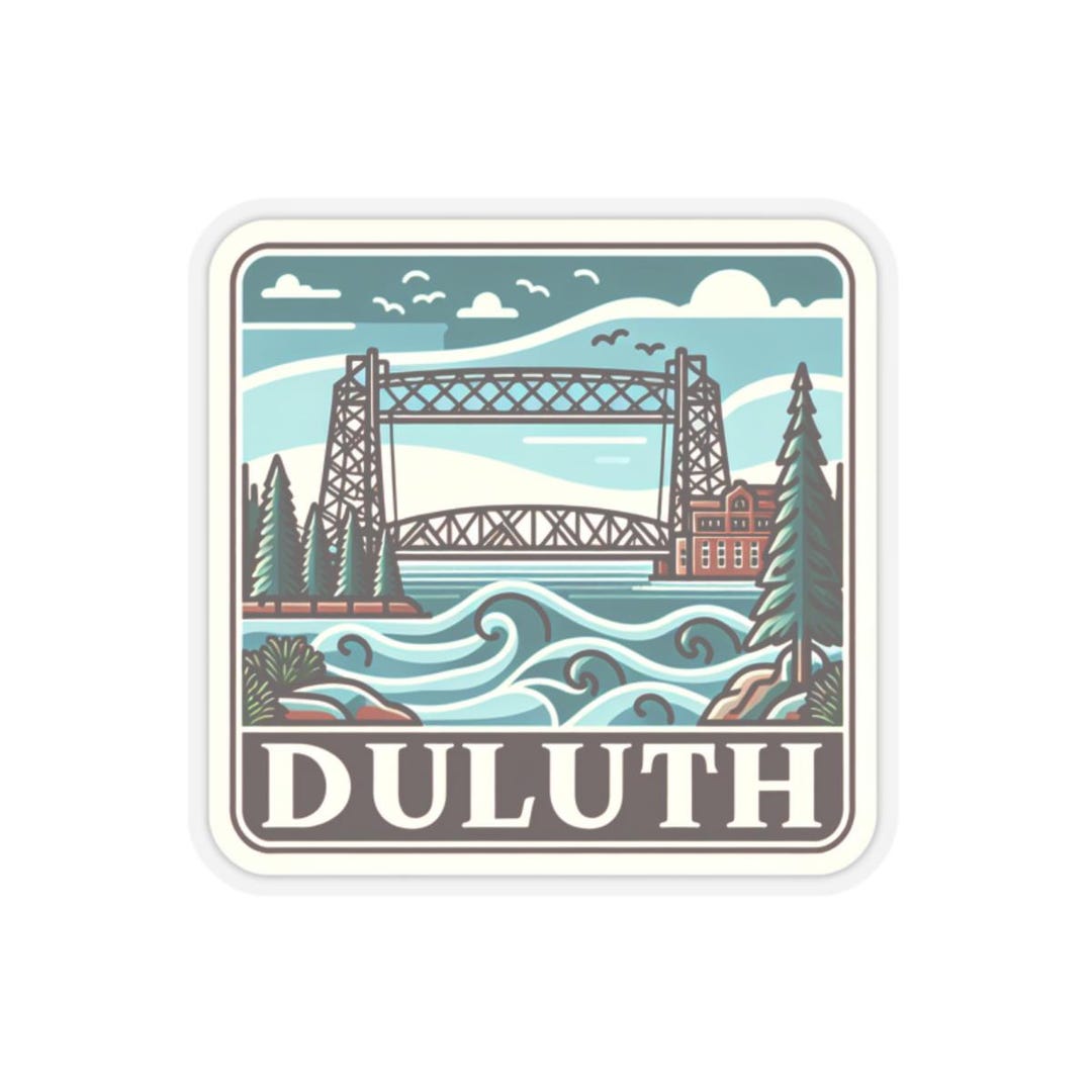 Duluth Minnesota Sticker - Kiss-cut Stickers, Travel Sticker, Laptop ...