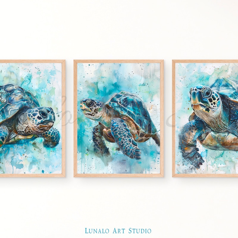 Sea Turtle Wall Art - Etsy