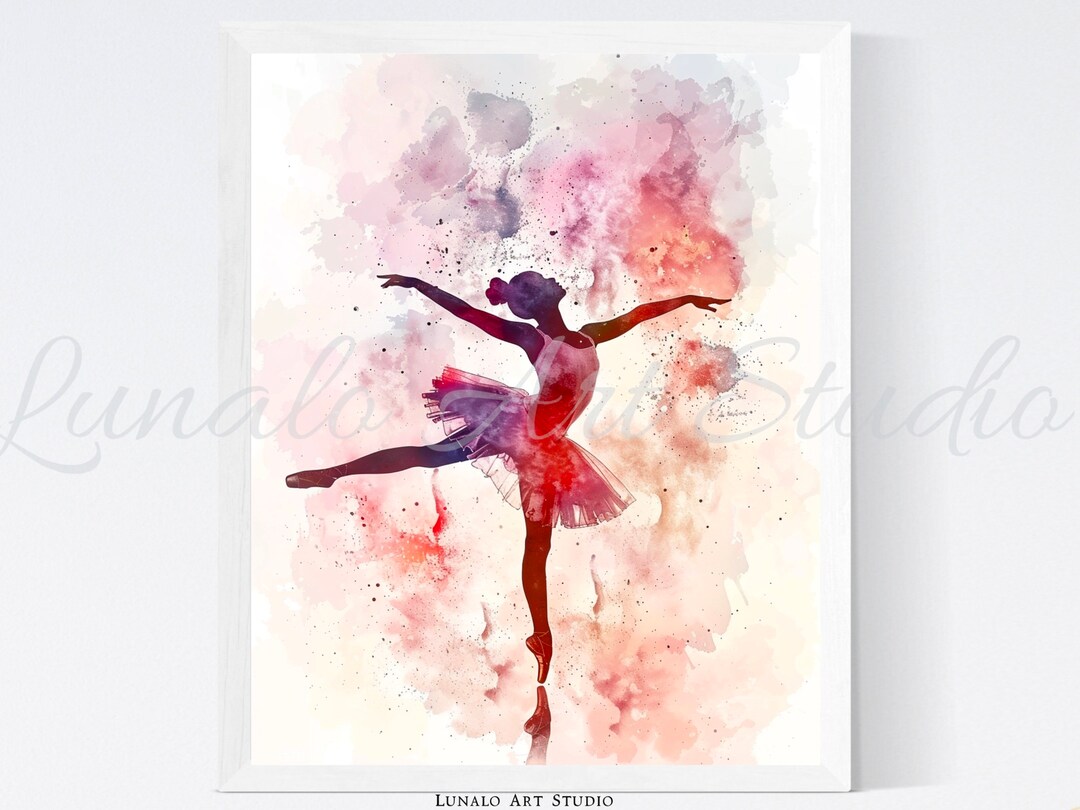 Ballerina Print, Ballet Gift, Ballet Print, Printable Wall Art, Girls ...