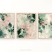 Sage Green & Pink Botanical Wall Art Set: 3 Printable Digital Instant ...