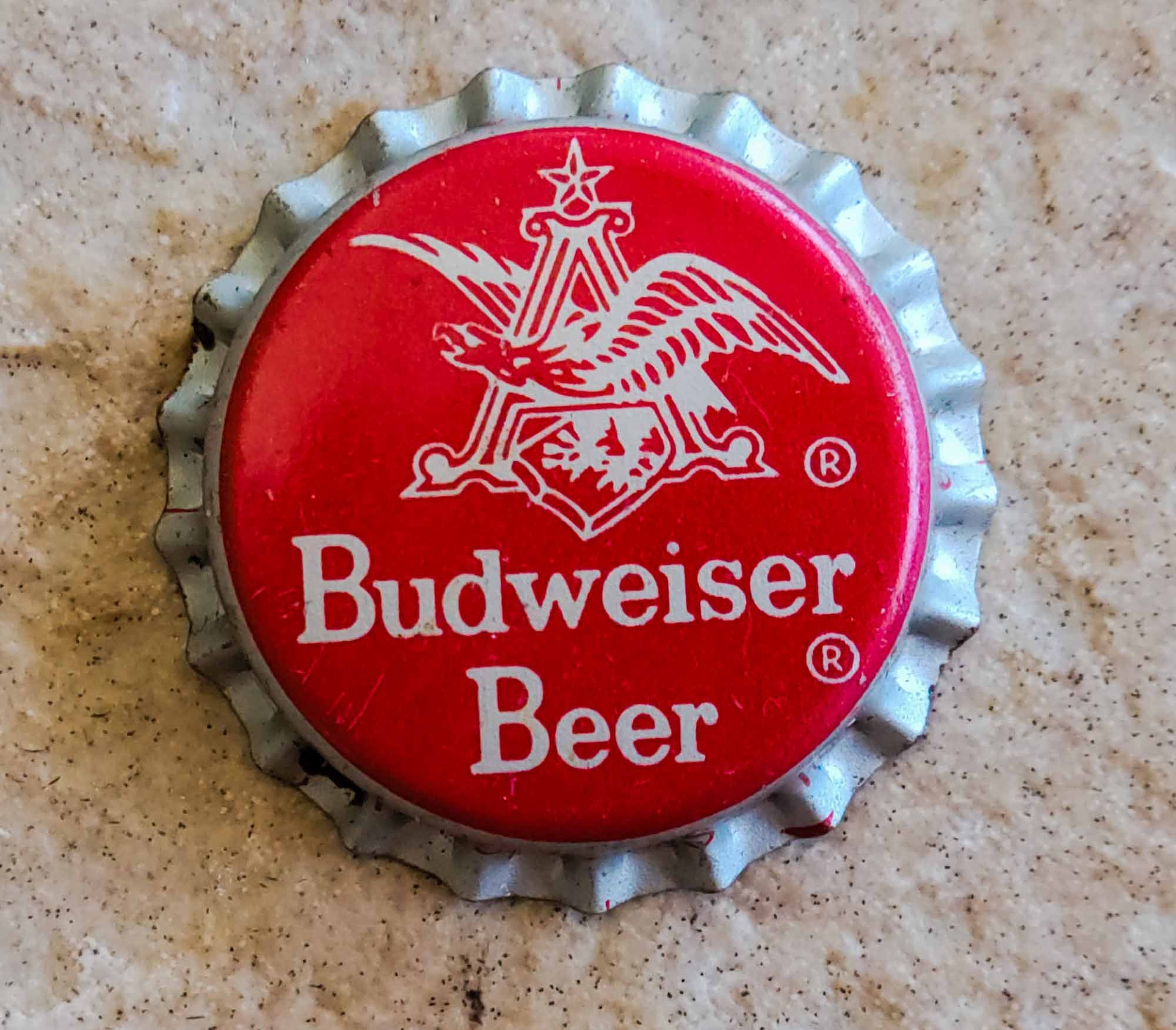 Budweiser Beer Bottle Caps Unused Red Blue Two Each Flying - Etsy