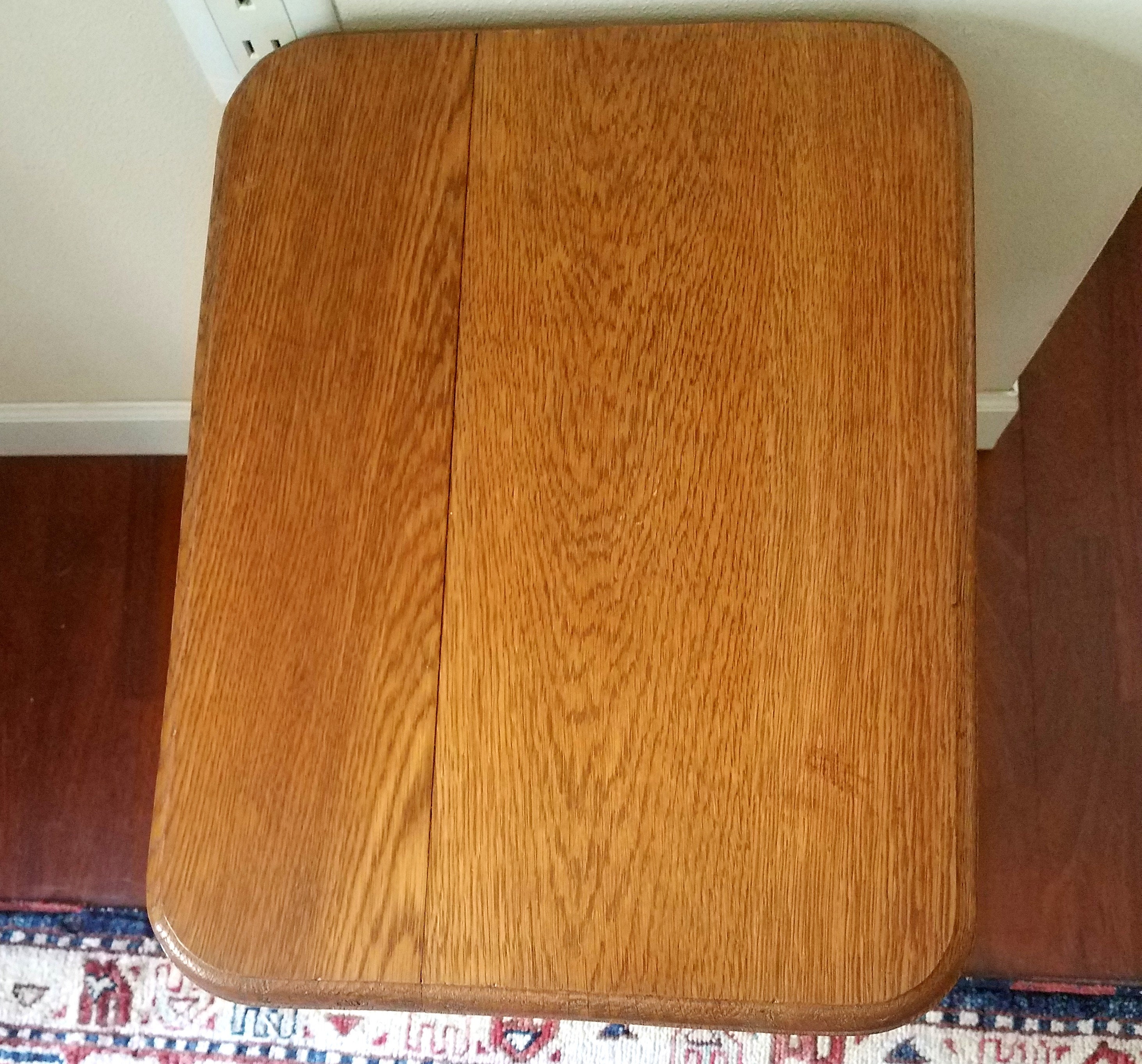 Vintage Treadle Sewing Machine Four Drawer End Table Case Cabinet ...