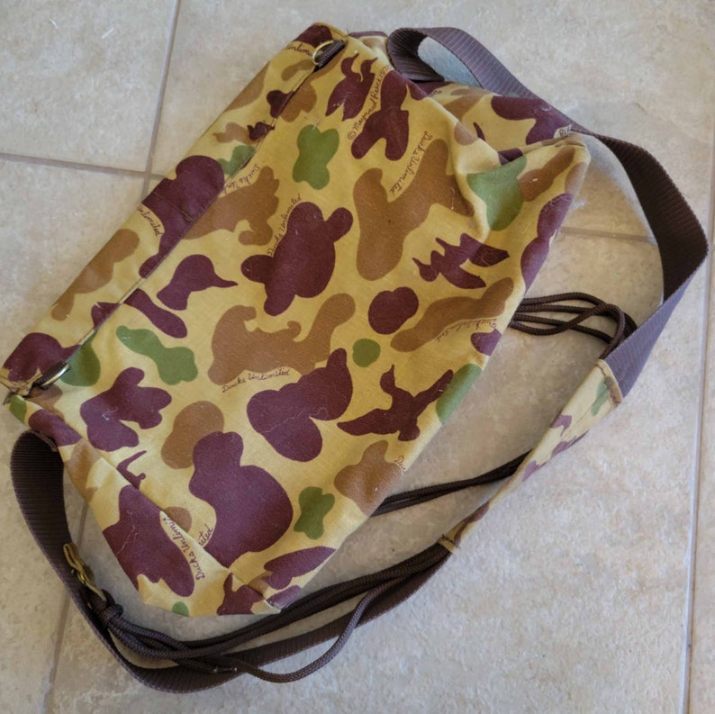 Vintage Camo Gunners Bag Cross Body Bag Ducks Unlimited Gift - Etsy
