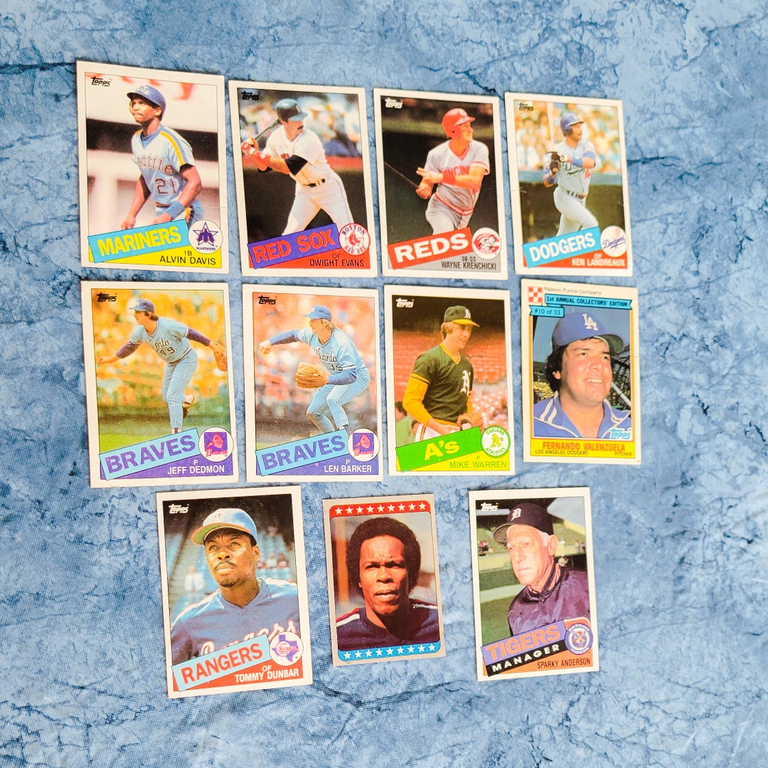 Baseball Cards Topps Vintage 1985 Teams Collectible Tradeable Eleven ...
